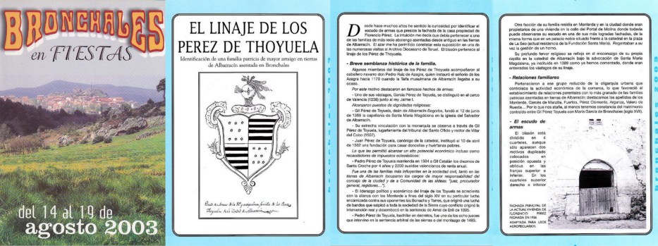 El linaje de los Pérez de Thoyuela | CECAL