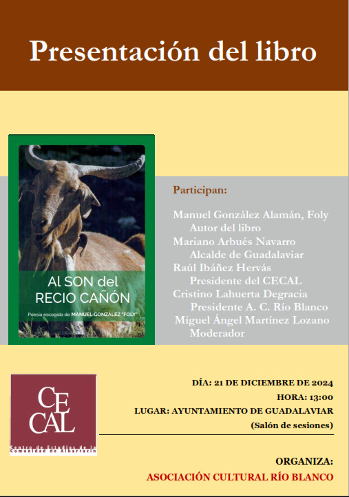Invitación a la presentación del libro «Al son del recio cañón» | CECAL
